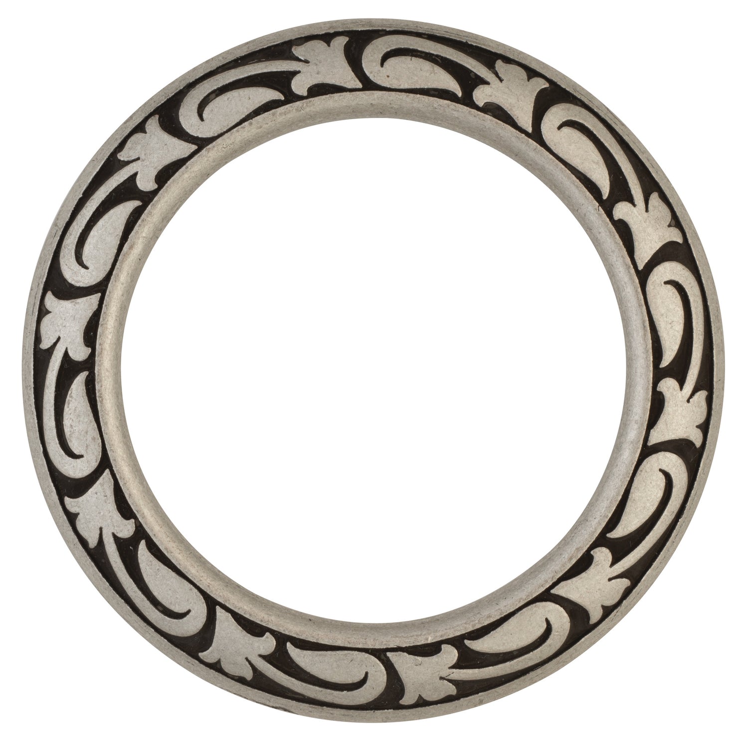 Jeremiah Watt Engraved Floral Breast Collar Ring - Weaver Leather Supply