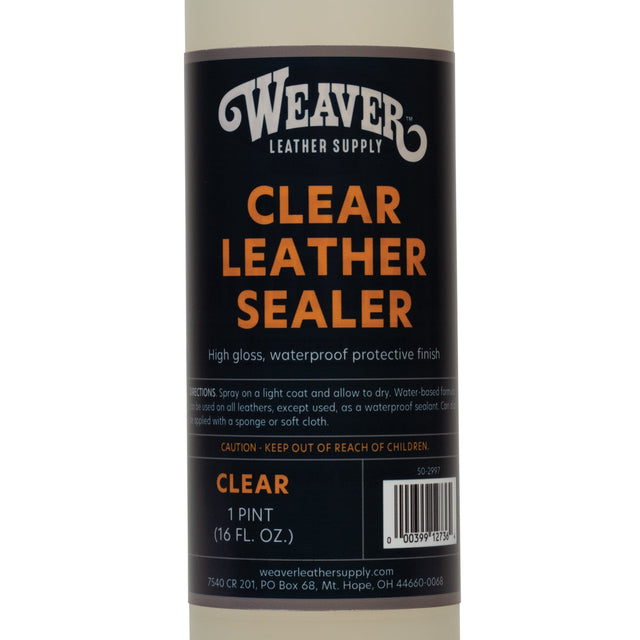 Clear Leather Sealer - Weaver Leather Supply
