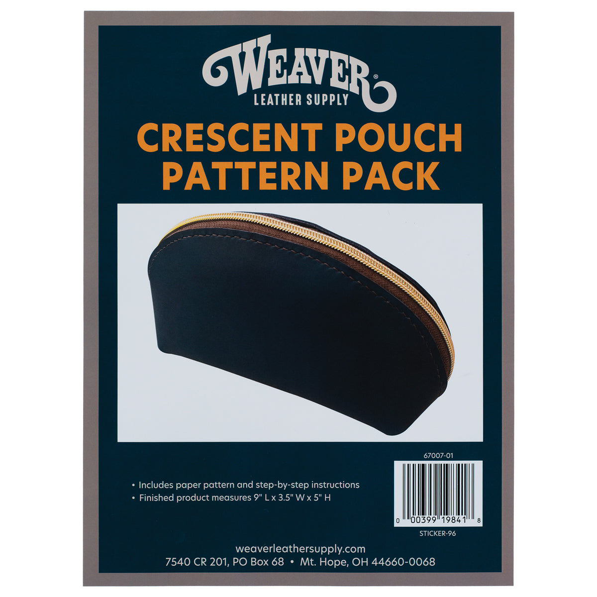 Crescent Pouch Pattern Pack – Weaver Leather Supply
