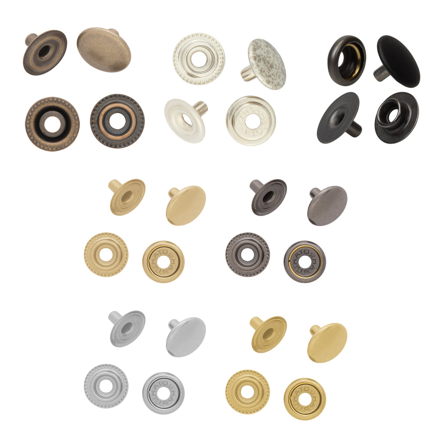 High-Quality Snap Fasteners for Leather: Pro Various Sizes – Weaver ...