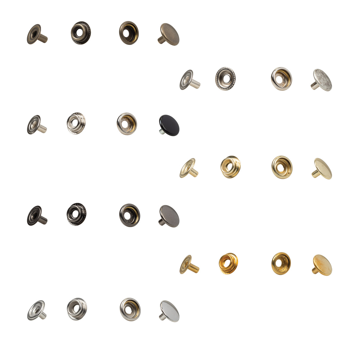 Snap Fasteners – Button & Press Stud Hardware – Weaver Leather Supply