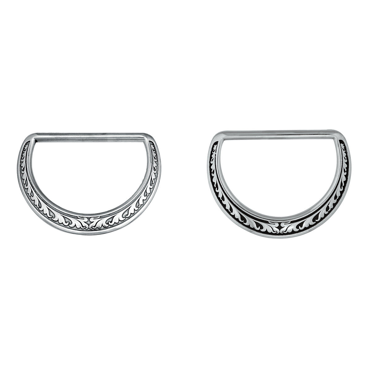 Jeremiah Watt Floral Saddle D-Ring - Weaver Leather Supply