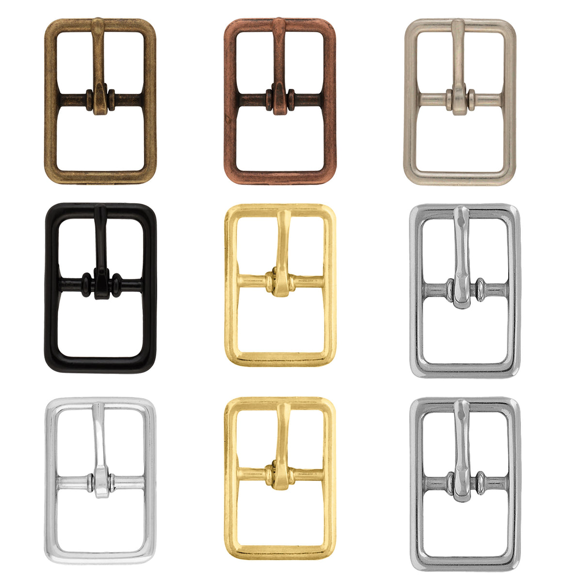 Leather Buckles in Different Finishes – Weaver Leather Supply