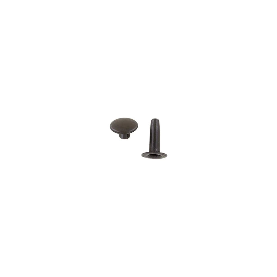 15mm Black, Single Cap Jiffy Rivets, Solid Brass-100ct, #515S-SBBK ...