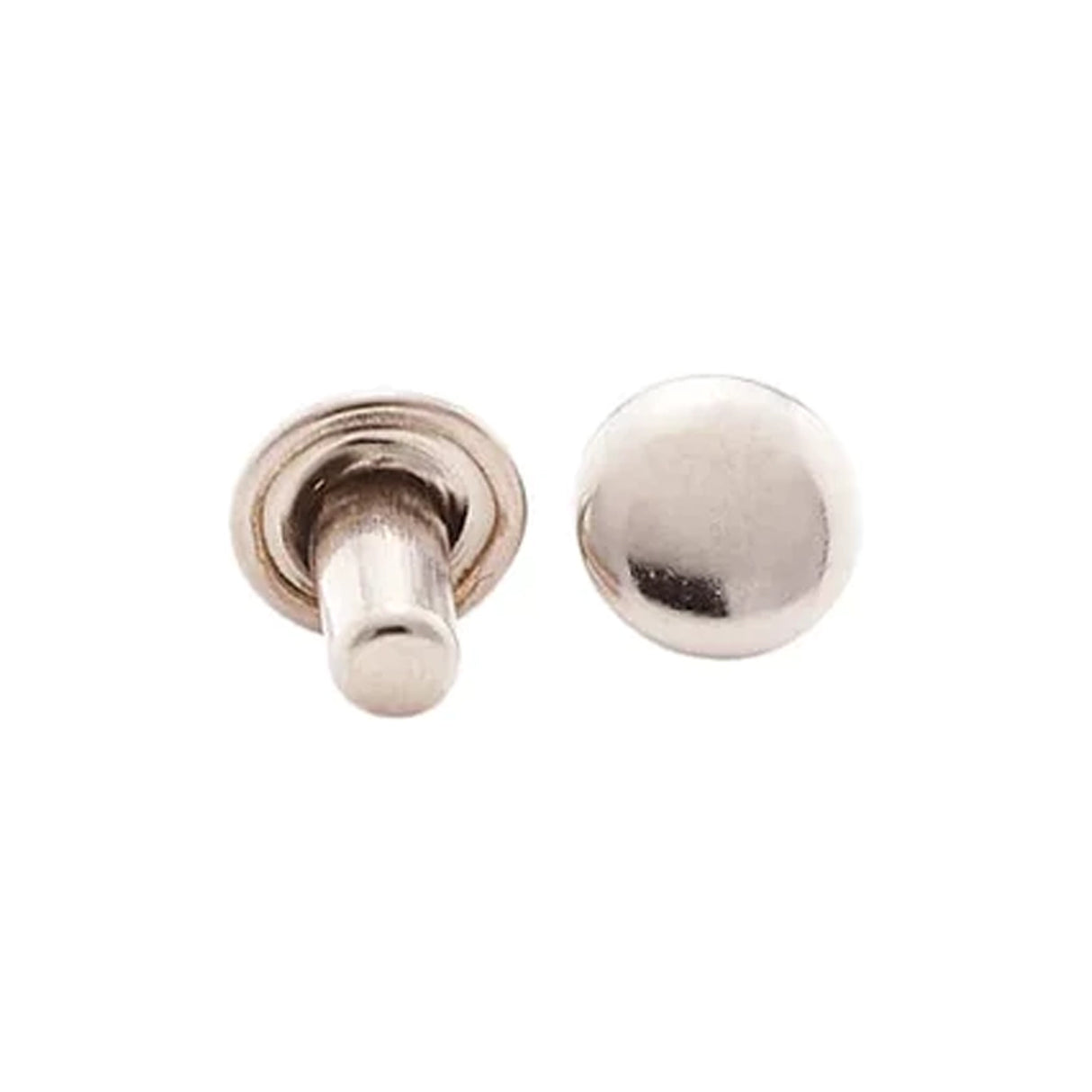7mm Nickel, Double Cap Jiffy Rivets, Solid Brass-100ct, #NB307D-SBN ...