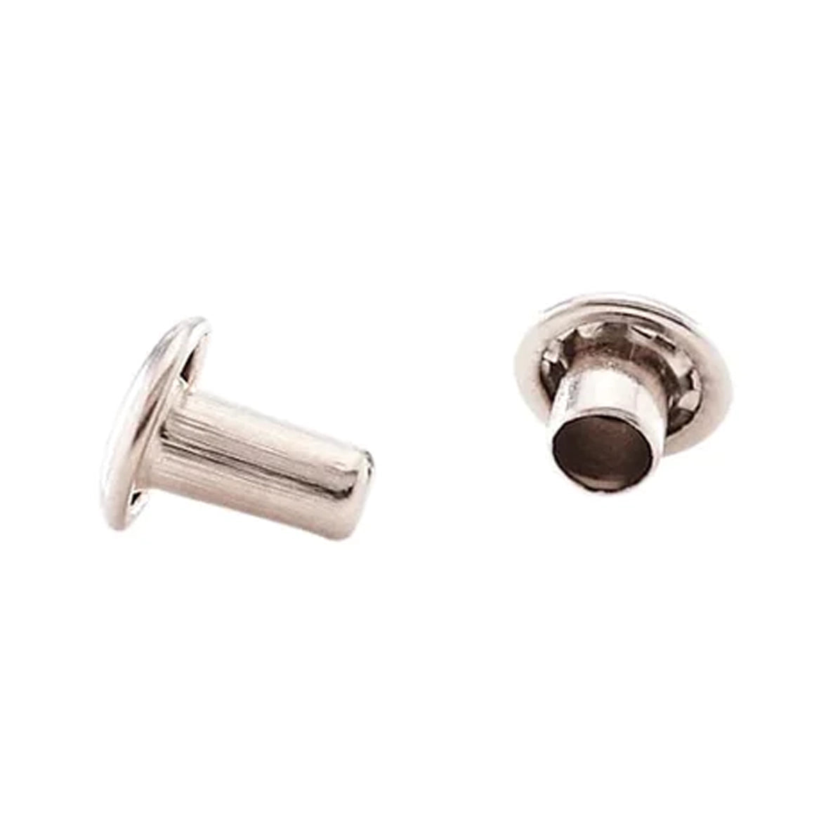 7mm Nickel, Double Cap Jiffy Rivets, Solid Brass-100ct, #NB307D-SBN ...