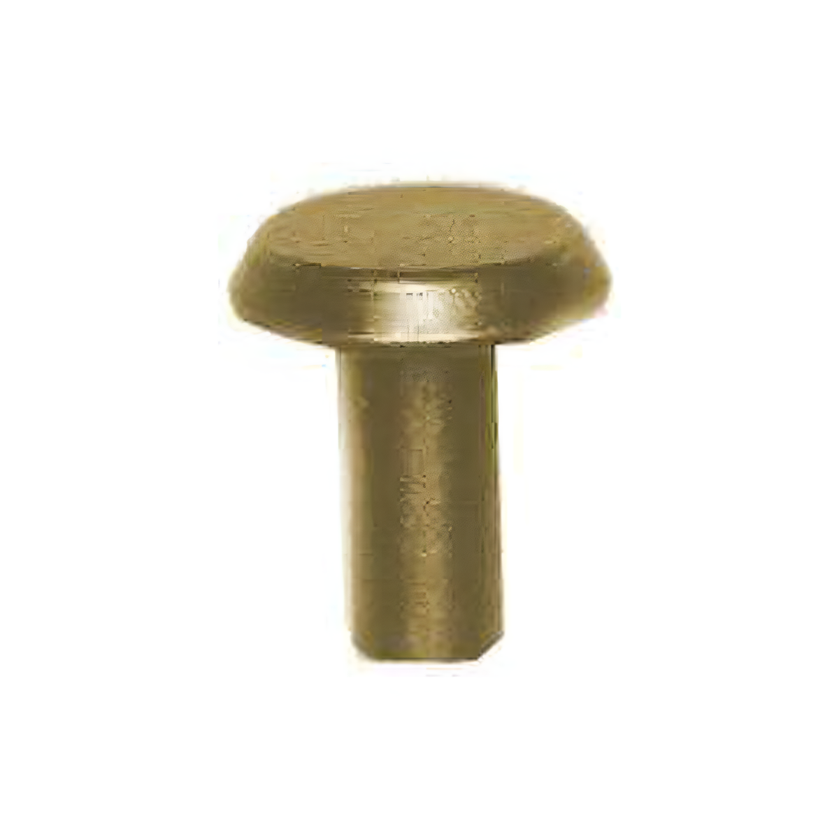 7/16" Brass, 6/16" Head Diameter Tubular Rivet, Steel, 24-pack – Weaver ...