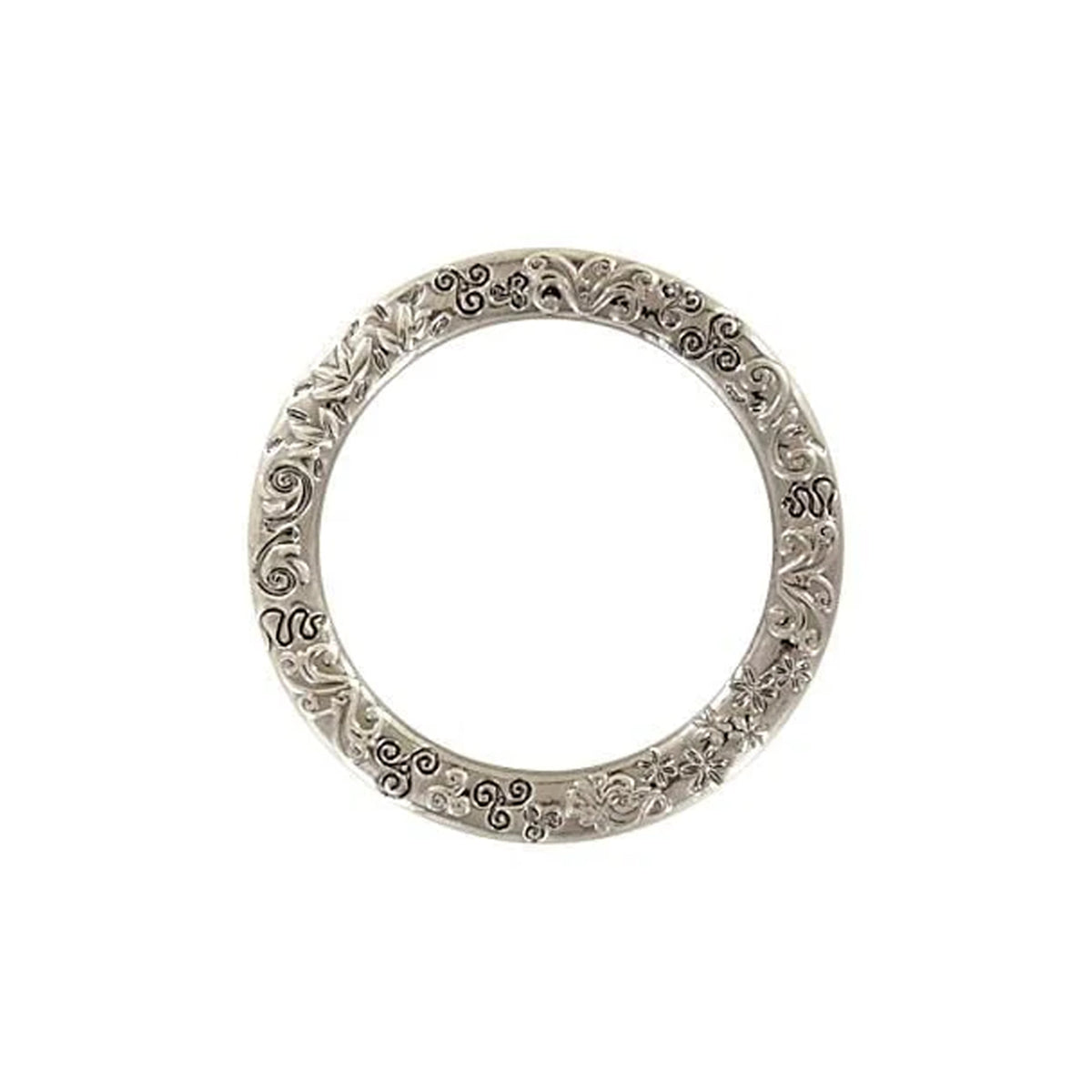 1 1/2" Antique Nickel, Cast Flat Round Ring, Zinc Alloy, #P-2761-ANTN ...