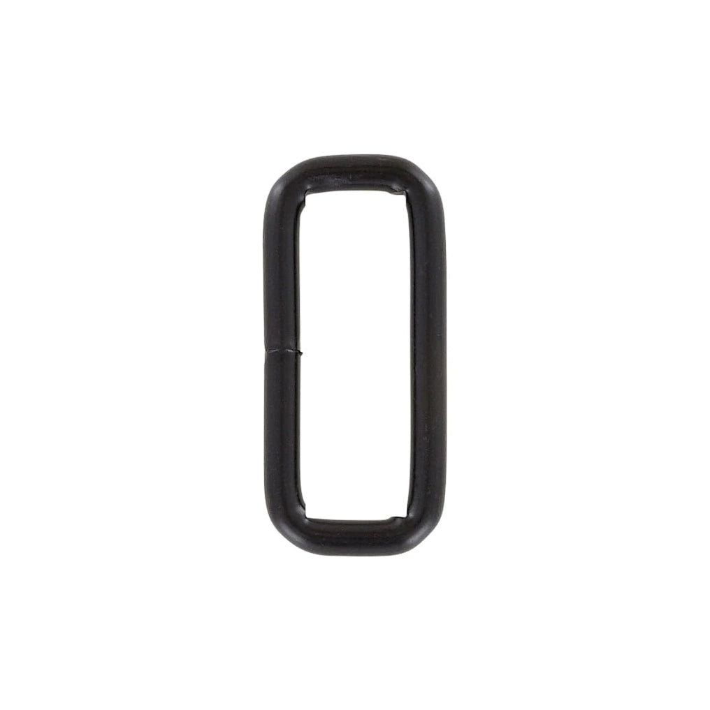 1 1/2" Matte Black, Welded Rectangular Ring, Steel, #P-2073-BLK ...