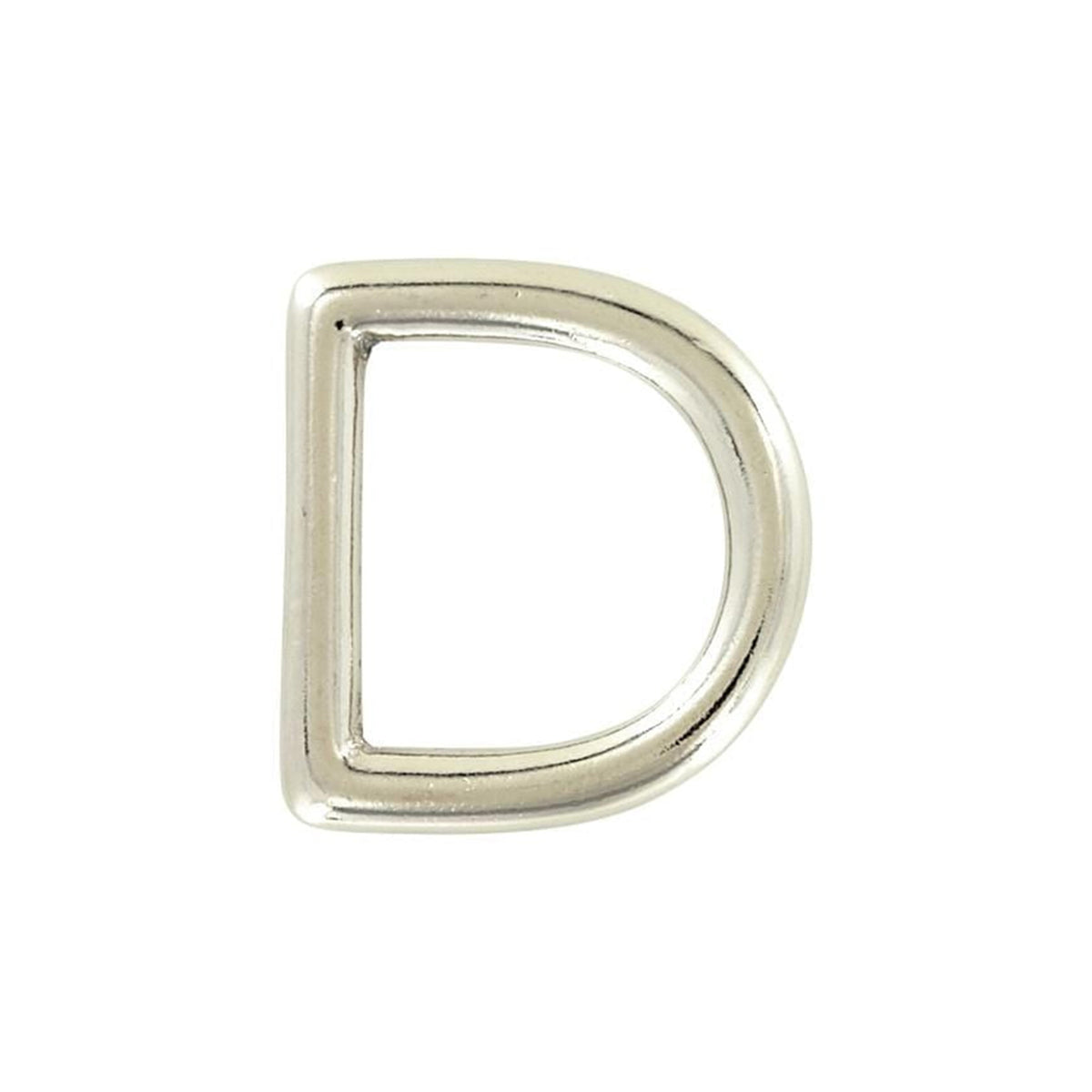 1" Shiny Nickel, Solid D Ring, Solid Brass – Weaver Leather Supply