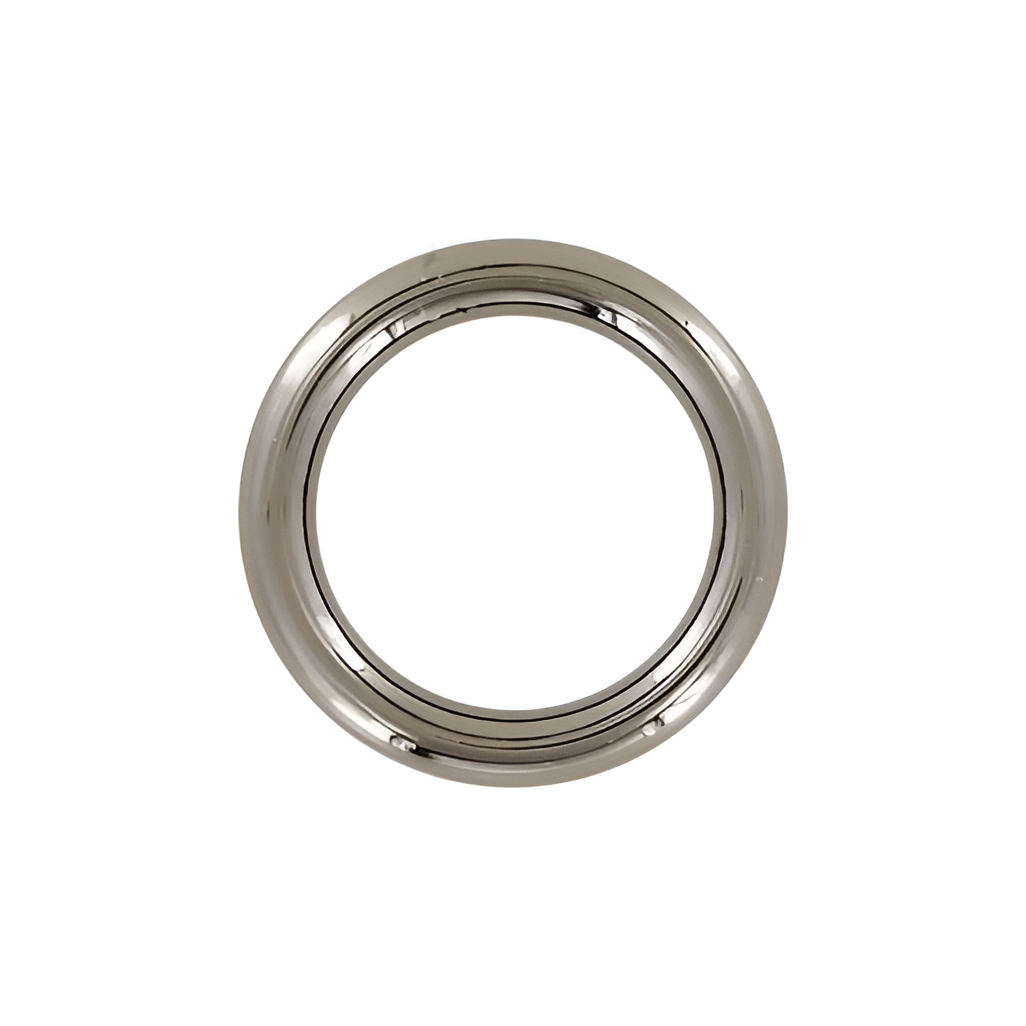 3/4" Shiny Gunmetal, Solid Round Ring, Zinc Alloy, #P-3157-GUNM ...