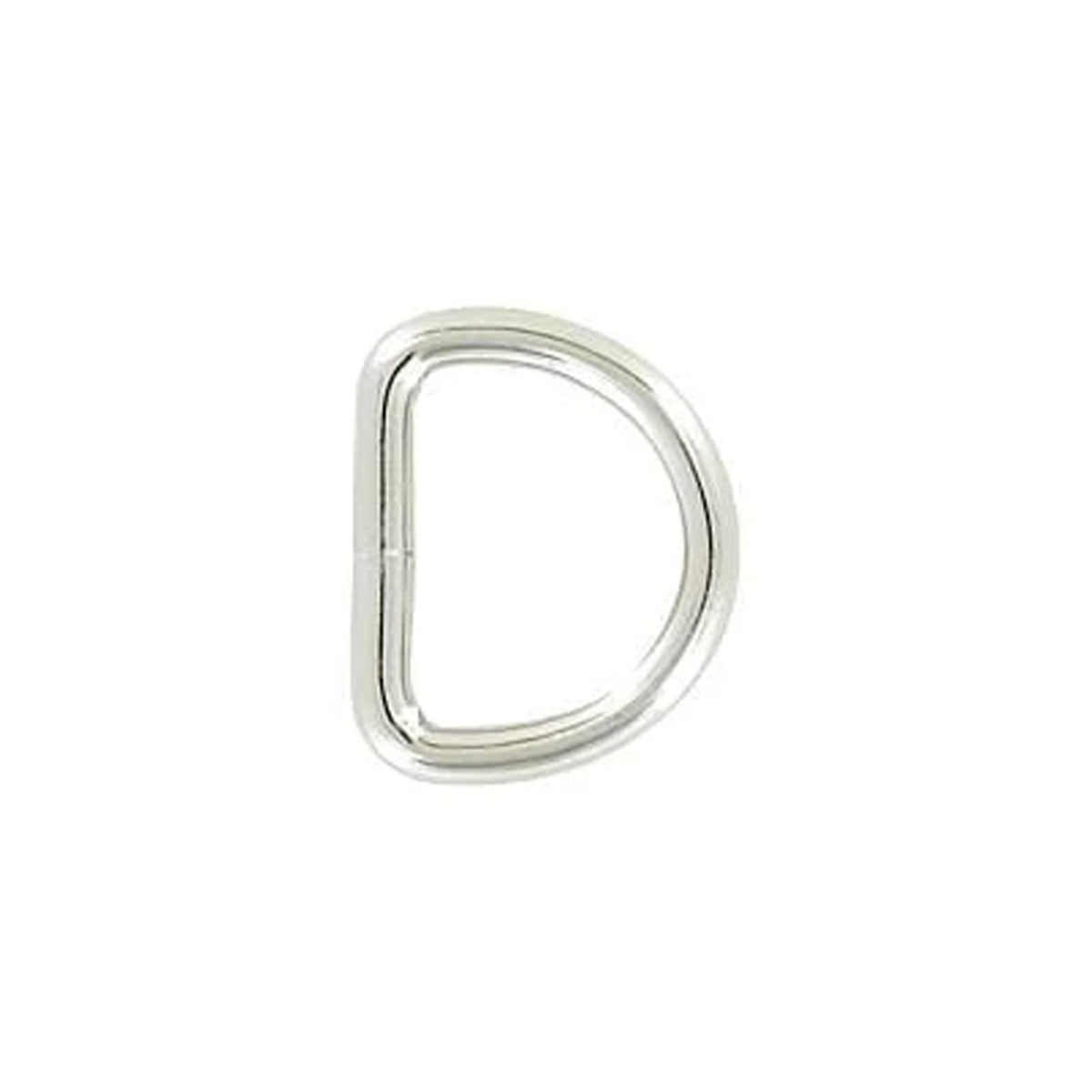 3/4" Shiny Nickel, Welded D Ring, Steel, #D-408-3-4-NP – Weaver Leather ...