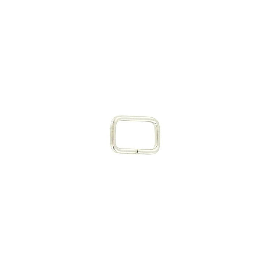 5/8" Nickel Plate, Split Rectangular Ring, Steel, #C-25-5-8-NP
