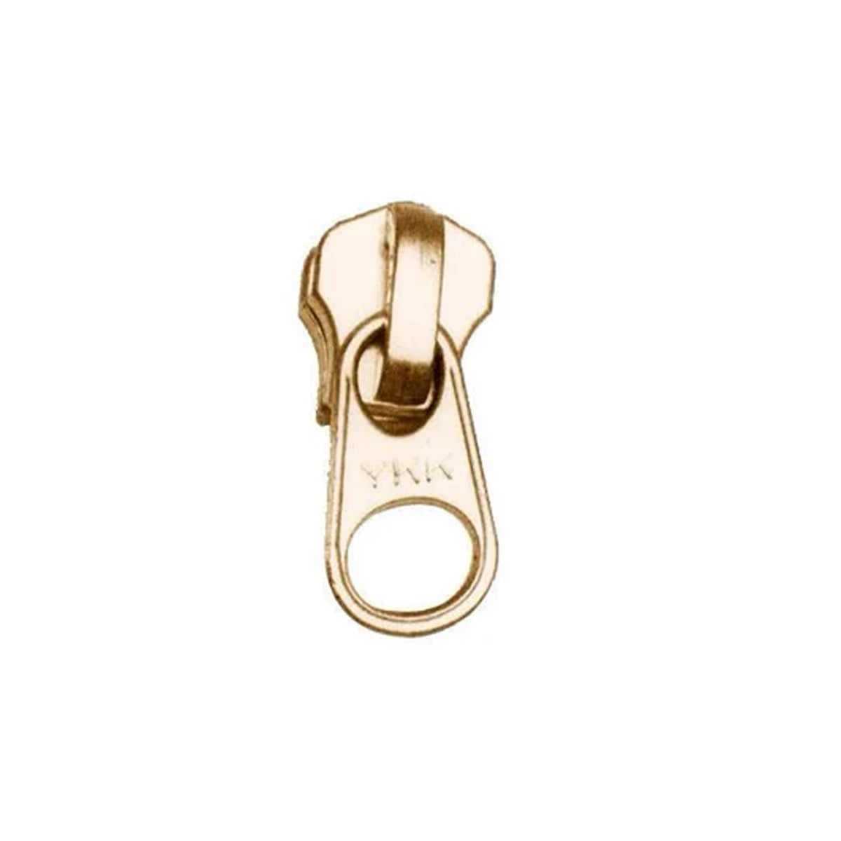#5 Brass, Metal, YKK Short Tab Semi-Swivel Zipper Slider, Zinc Alloy ...