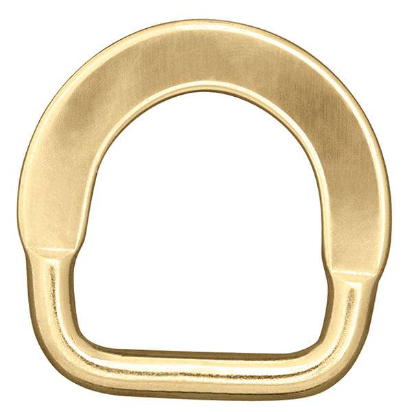 Flat Saddle D-Ring Solid Brass, 1" - Weaver Leather Supply