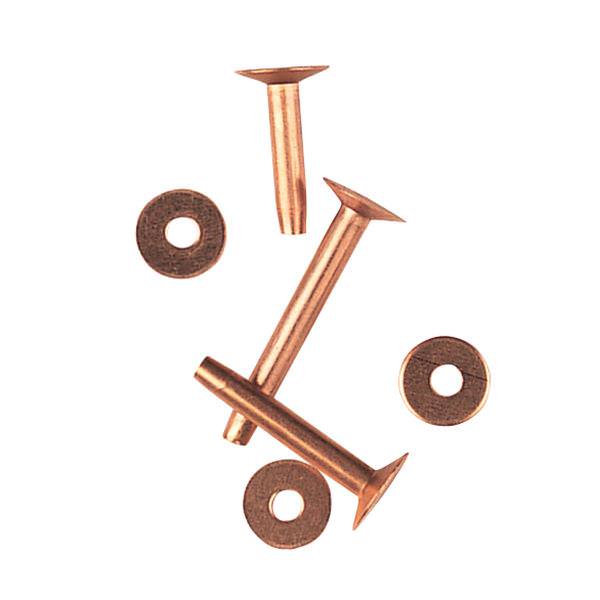 Bulk #9 Solid Copper Rivets with Burrs, 25 lb. Box - Weaver Leather Supply