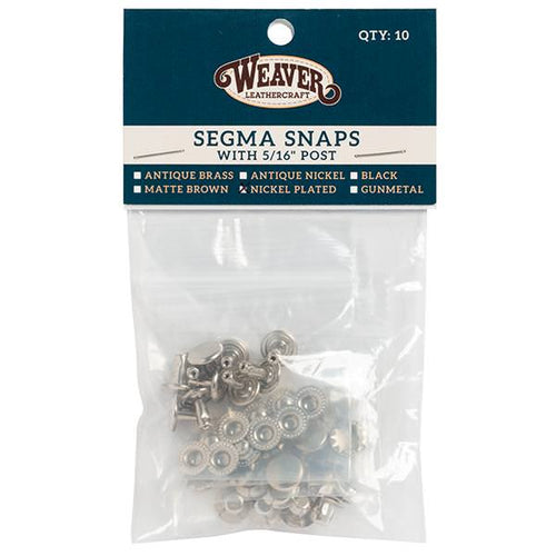 10-Pack of #2205 Segma Snaps - Weaver Leather Supply