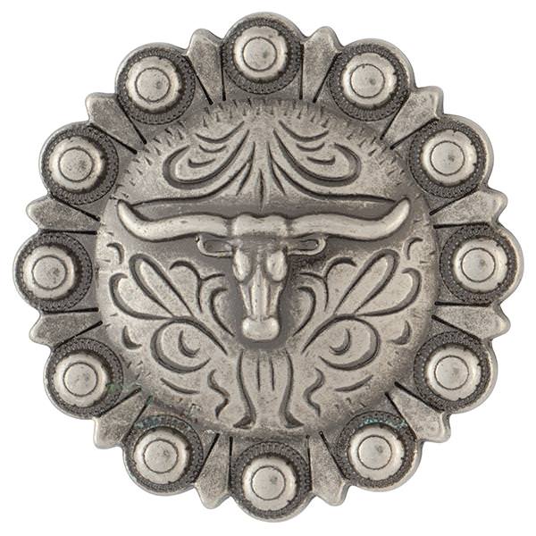 Round Longhorn Berry Concho - Weaver Leather Supply