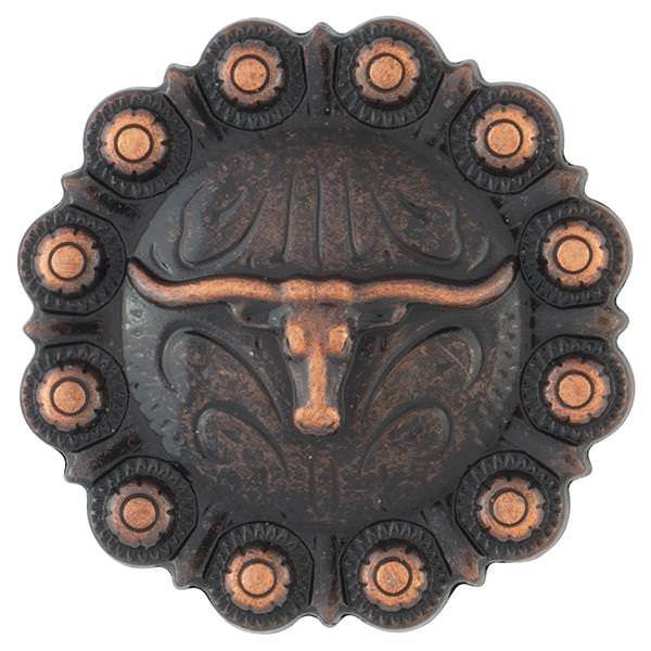 Round Longhorn Berry Concho - Weaver Leather Supply