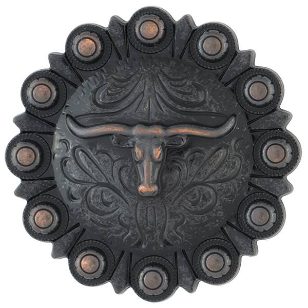 Round Longhorn Berry Concho - Weaver Leather Supply