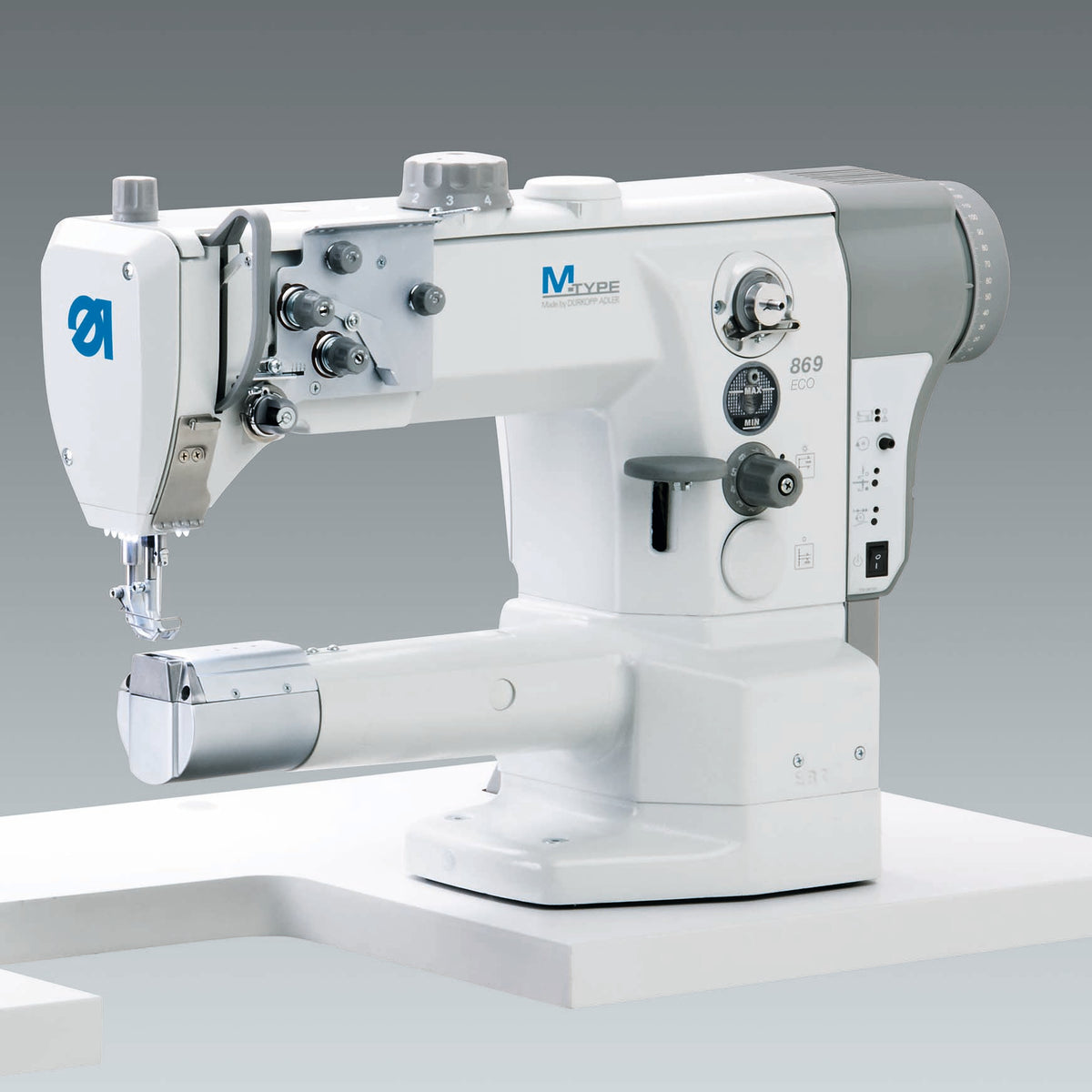 Adler 869 Cylinder Arm Sewing Machine, Complete with Stand and Servo ...