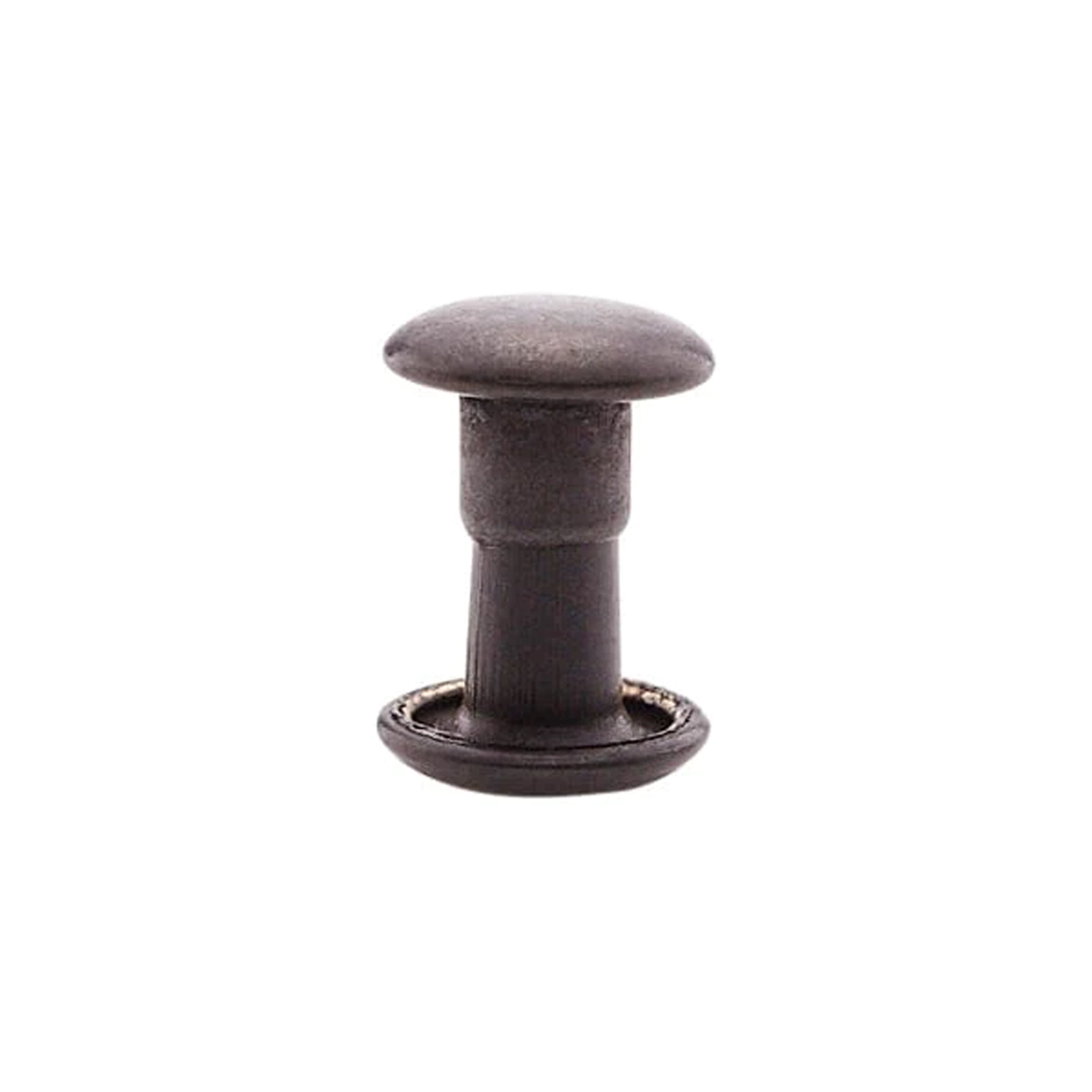 7mm Black, Double Cap Jiffy Rivets, Solid Brass-100ct, #NB307D-SBBK