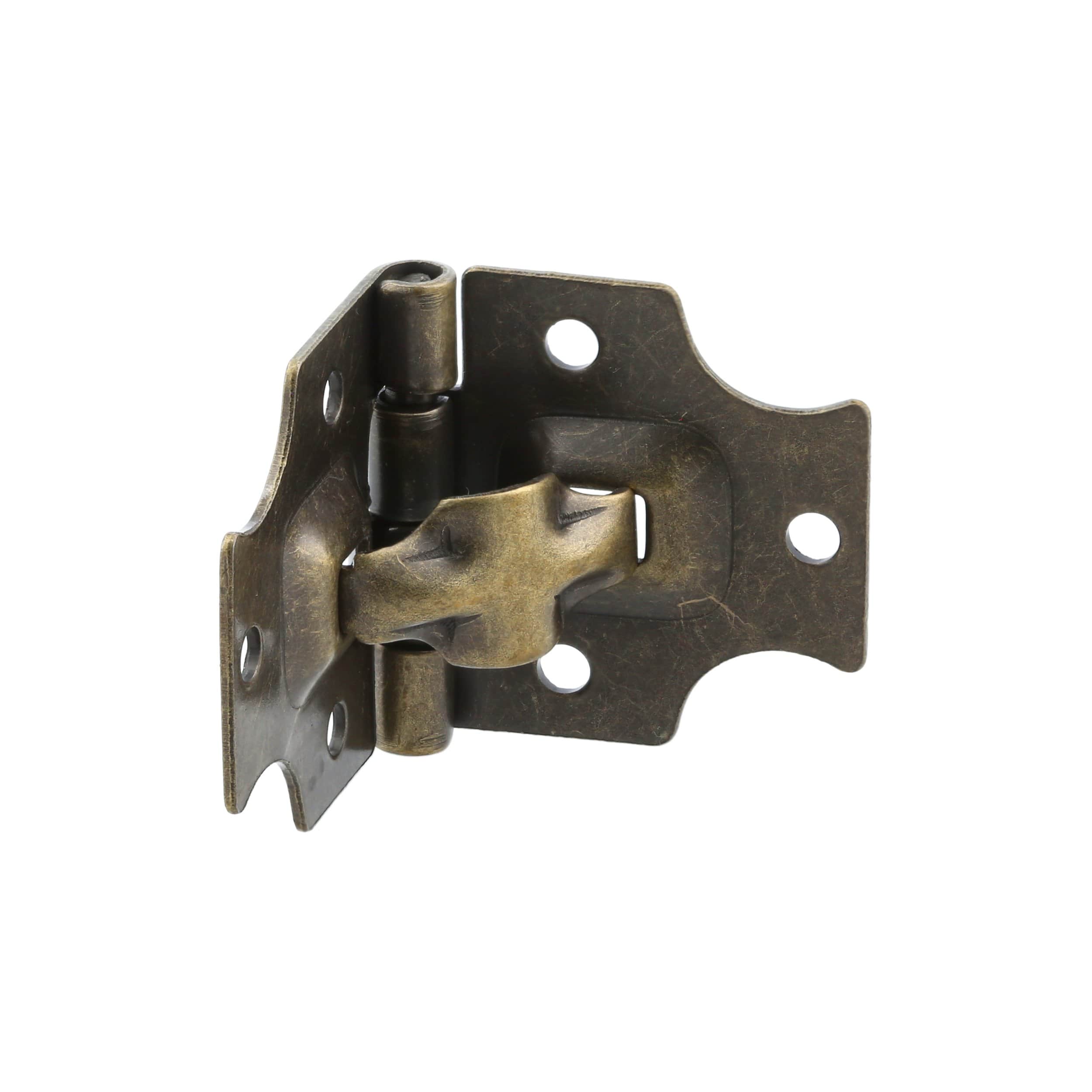 1 1/2" Antique Brass, Stop Hinge Plate, Steel, #D-61-ANTB