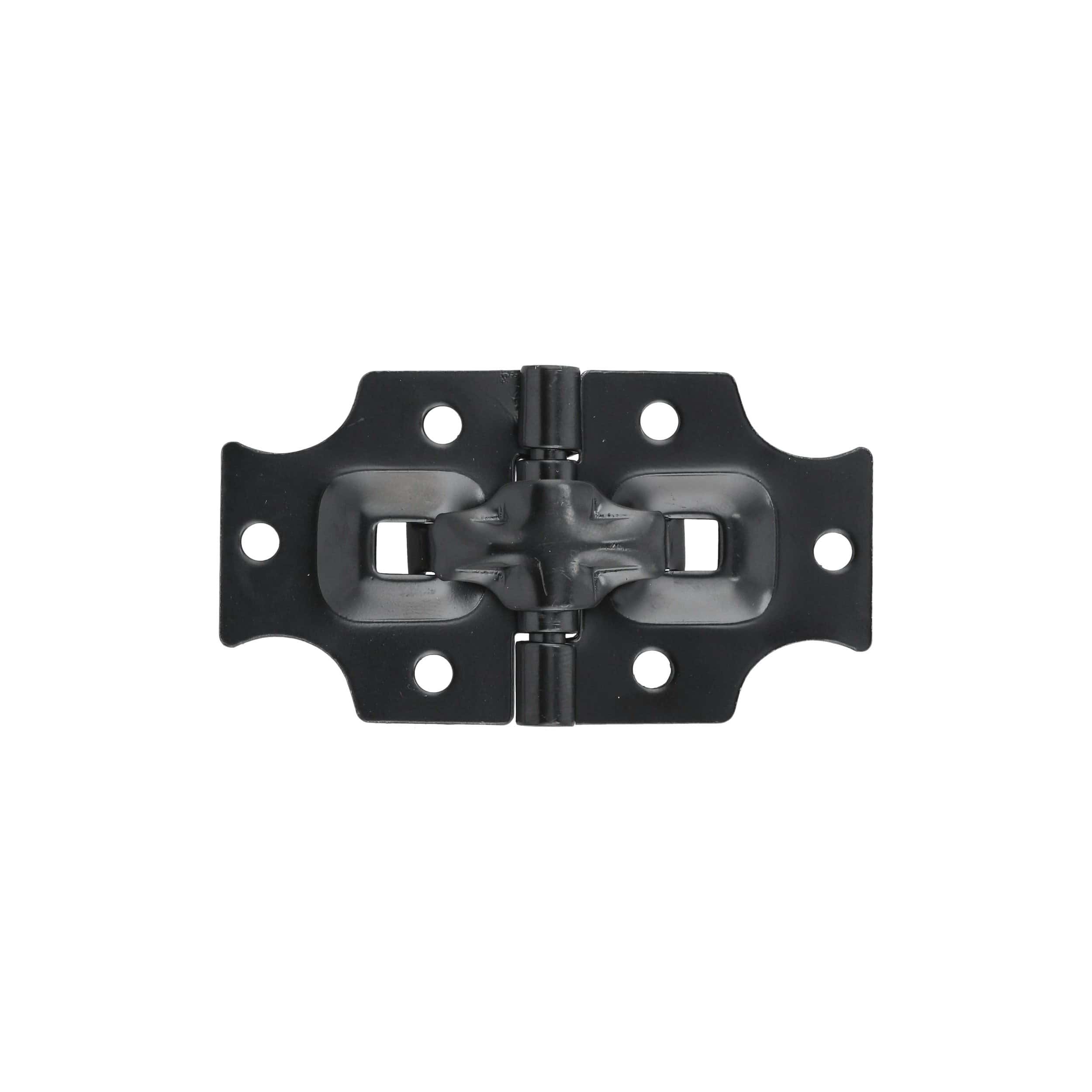 1 1/2" Black, Stop Hinge Plate, Steel, #D-61-BLK