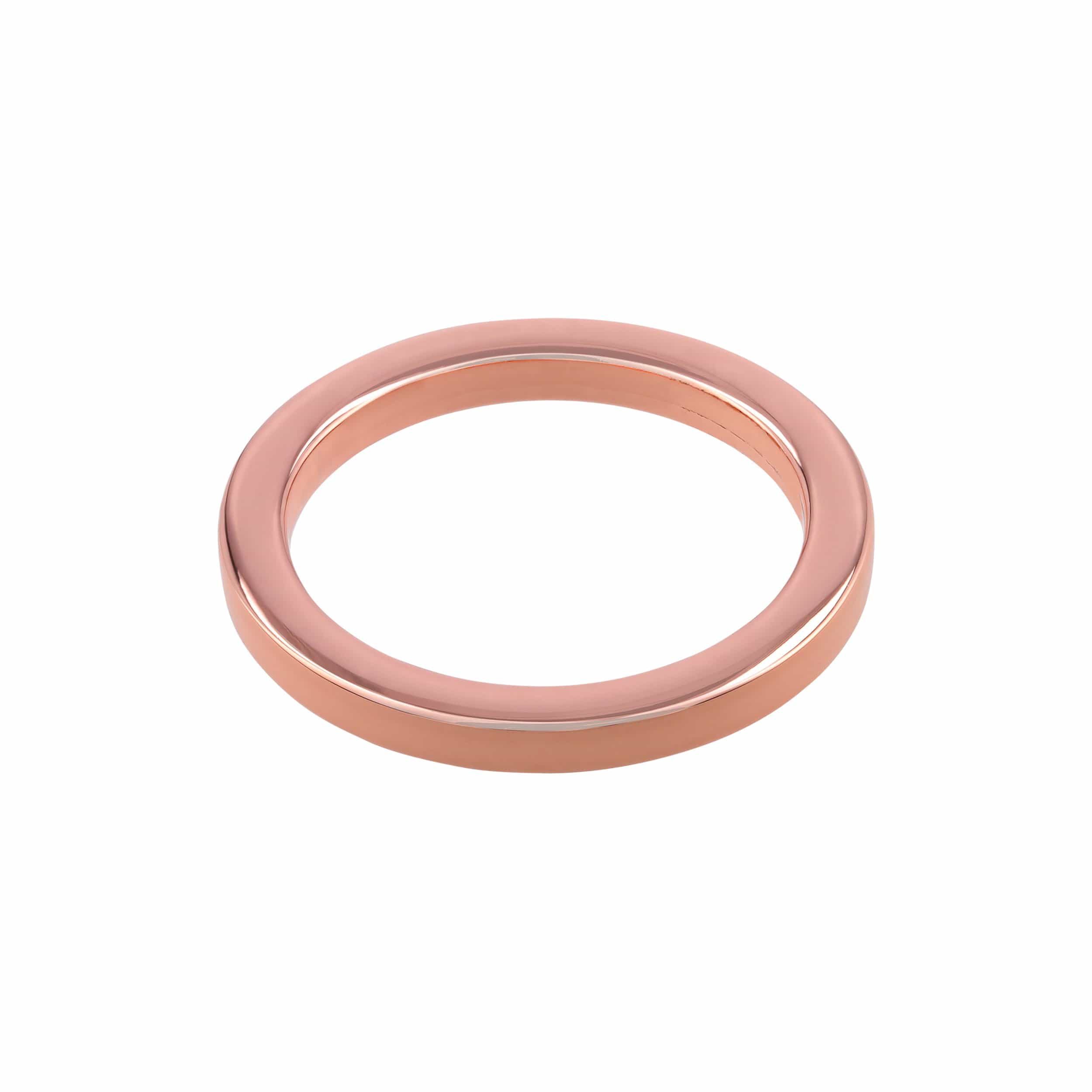 1 1/2" Shiny Copper, Cast Flat Round Ring, Zinc Alloy, #P-2551-CPR