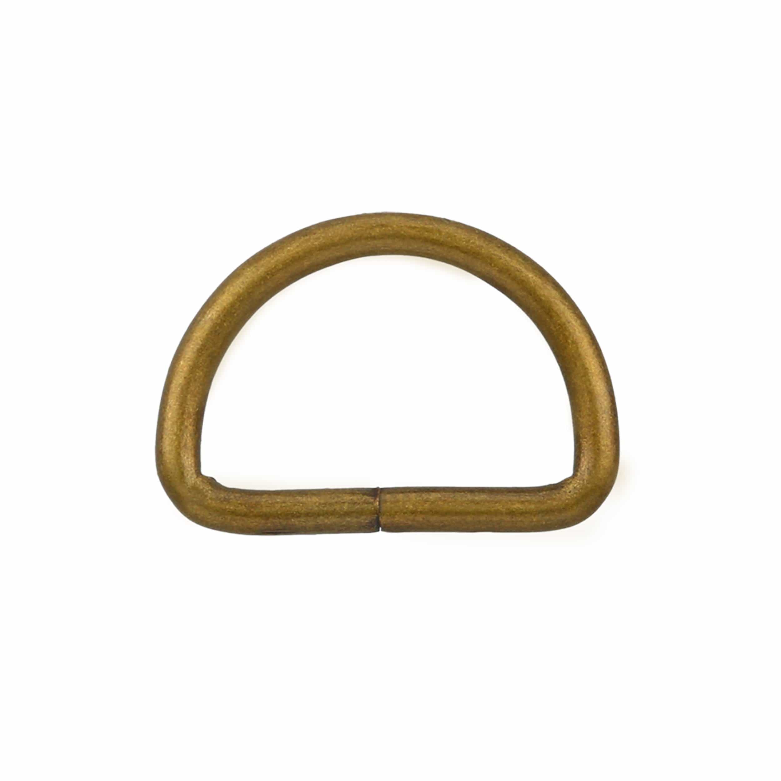 1/2" Antique Brass, Split D Ring Light, Steel, #D-101-ANTB