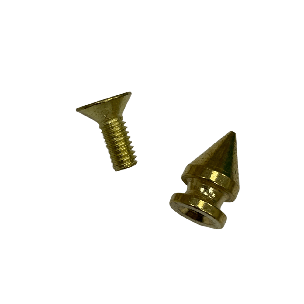 12mm Brass, Spike Stud with Screw, Solid Brass, #C-1551-SB – Weaver ...