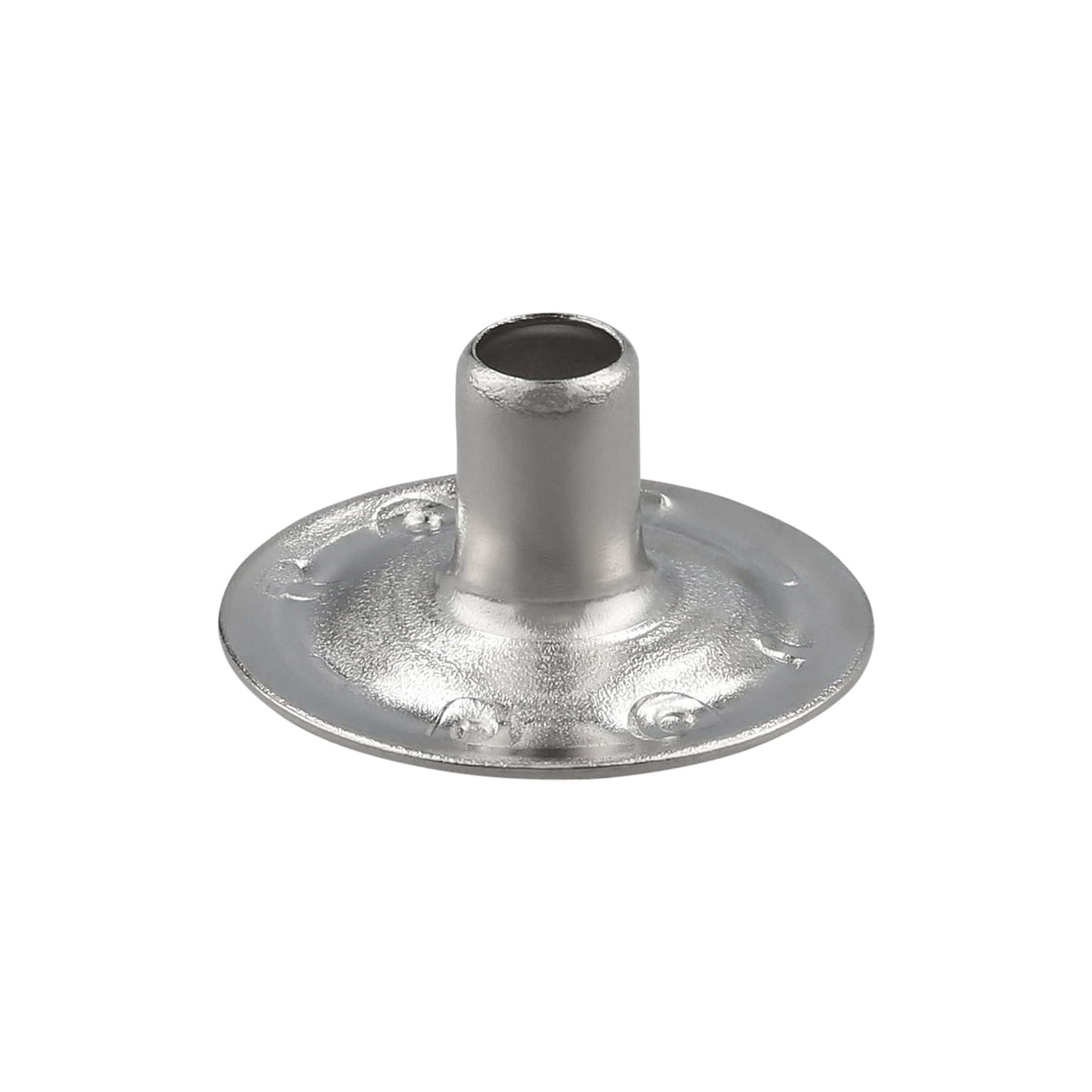 1/2" Nickel, Pull-The-DOT Snap Set (Pack of 10 Sets Complete), Solid B