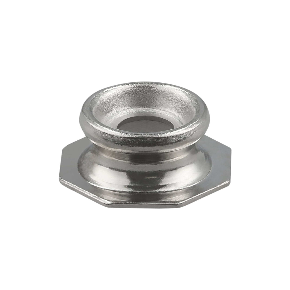 1/2" Nickel, Pull-The-DOT Snap Set (Pack of 10 Sets Complete), Solid B