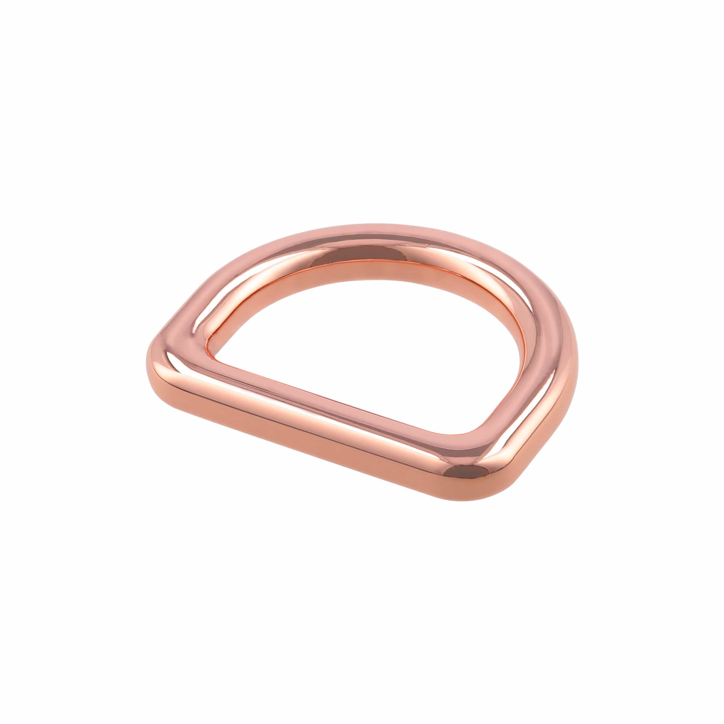 1" Shiny Copper, Cast D-Ring, Zinc Alloy, #D-402-CPR