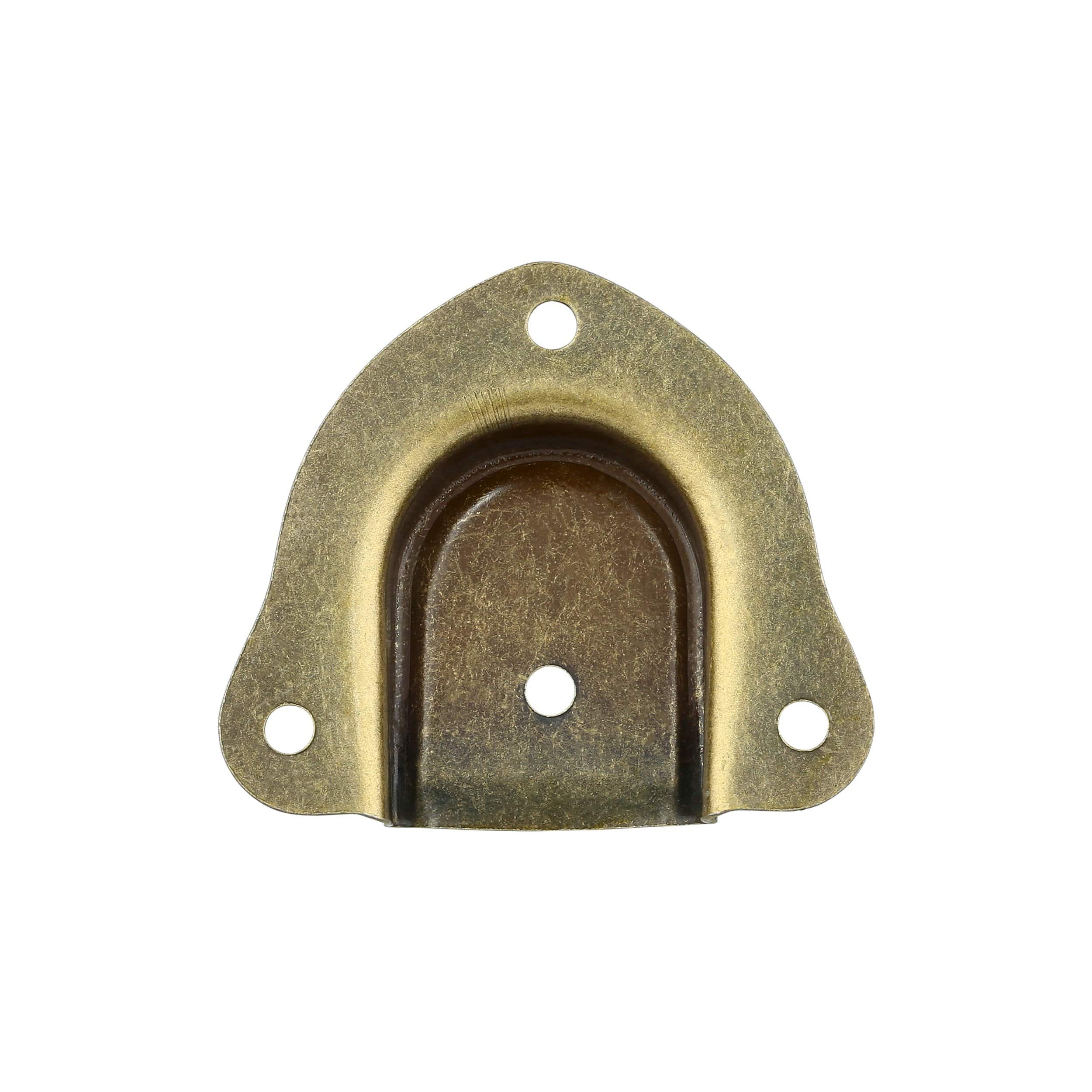 1 1/4" Steel, Antique Brass, Steamer Trunk Handle End Cap, Smooth Edge
