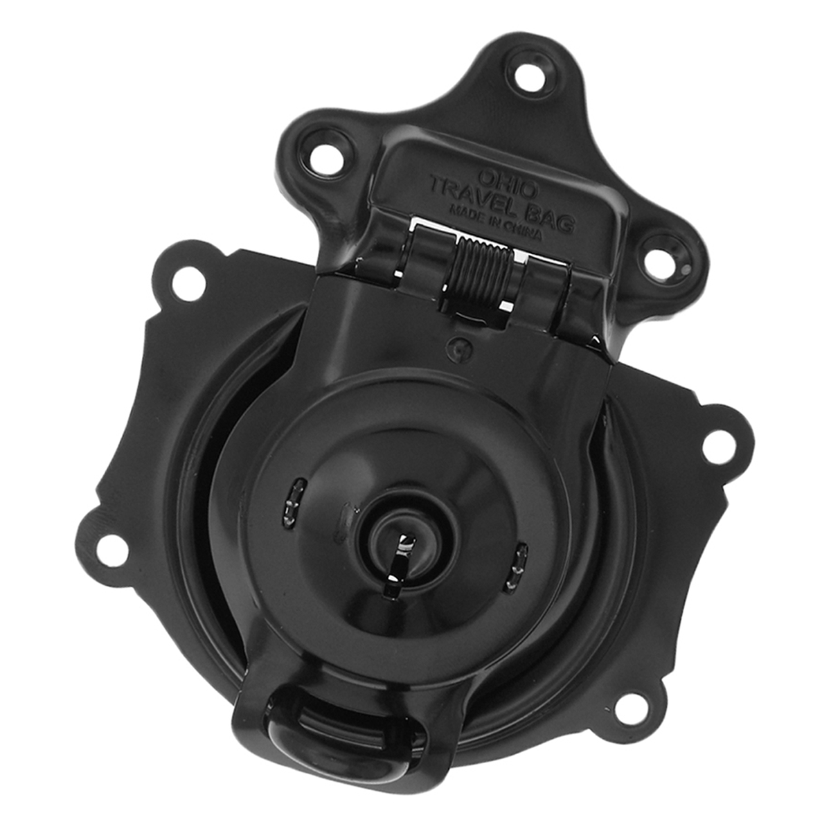 3 1/2" Black, Large Trunk Lock w/ Spring, Steel, #G-3-BLK – Weaver ...