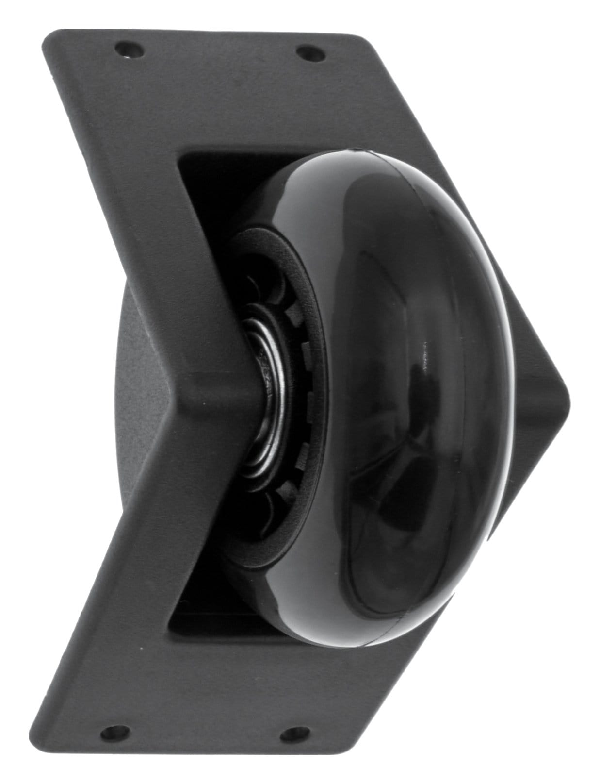 3 1/4" Black, Ball Bearing Inline Skate Wheel w/ Housing, Plastic, #L ...