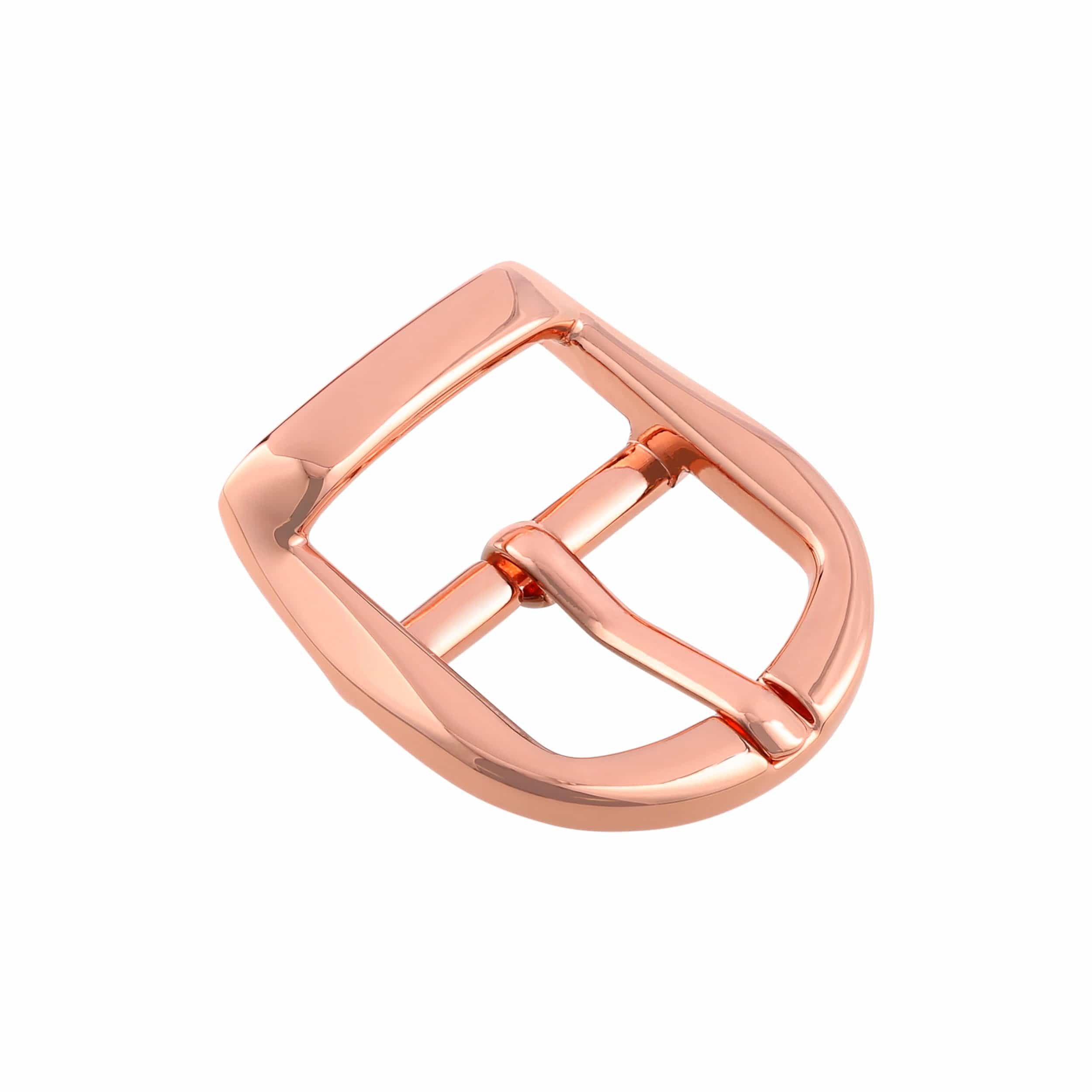 3/4" Shiny Copper, D Shaped Center Bar Buckle, Zinc Alloy, #C-1548-CPR
