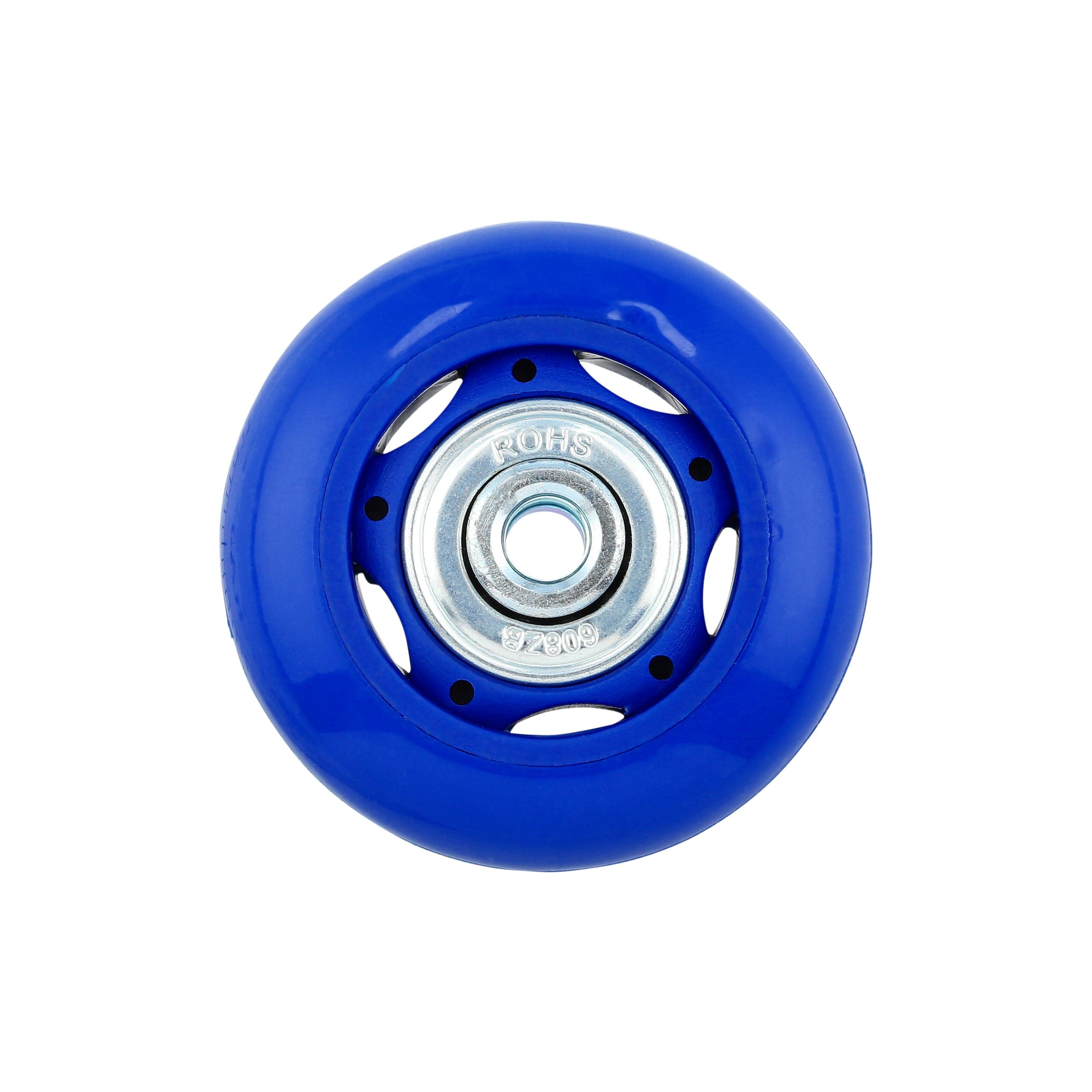 50mm Blue, Ball Bearing Inline Skate Wheel, Plastic, #L-3726-BLU