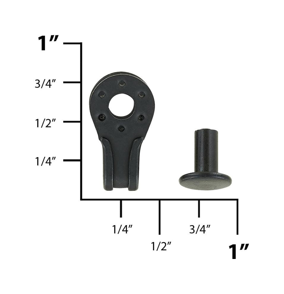 1/4" Black, Boot Hook with Rivet, Steel, #A-342 – Weaver Leather Supply