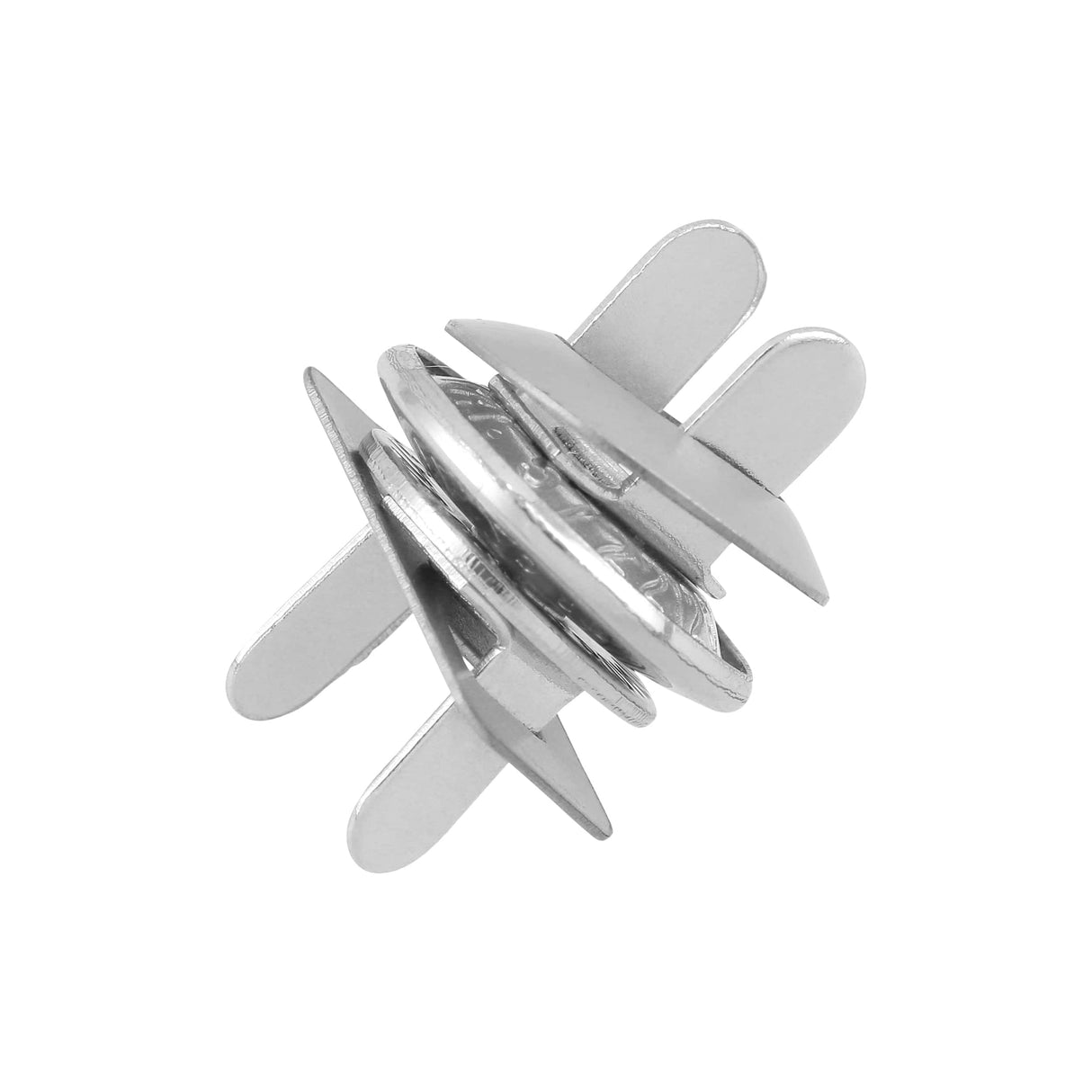 15mm Nickel, Beveloped Low Profile Magnetic Snap, Steel, #P-2405-NP ...