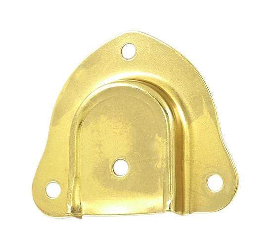 1 1/4" Steel, Brass, Steamer Trunk Handle End Cap, Smooth Edge