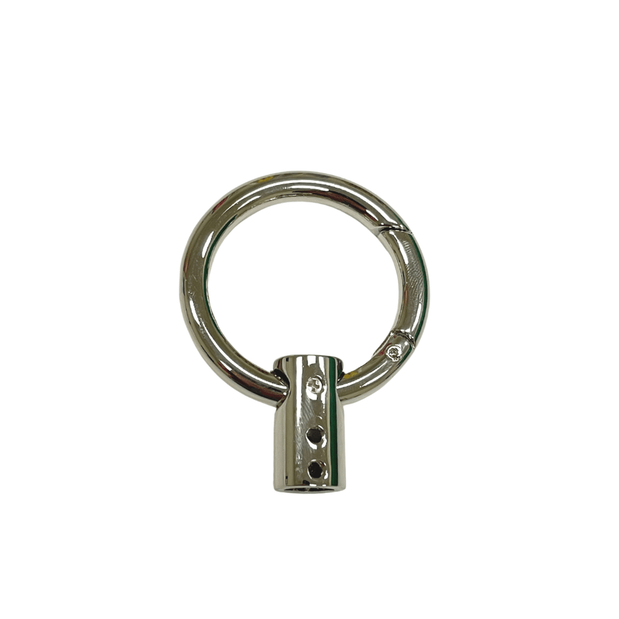 1 1/4" Shiny Nickel, Gate Ring with Strap End, Zinc Alloy, #P-3145-NIC ...