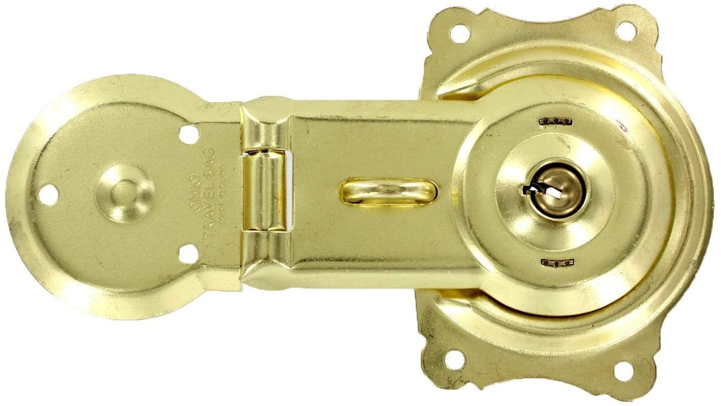 3 1/2" Brass, Trunk Lock, Steel, #G-1-BP – Weaver Leather Supply