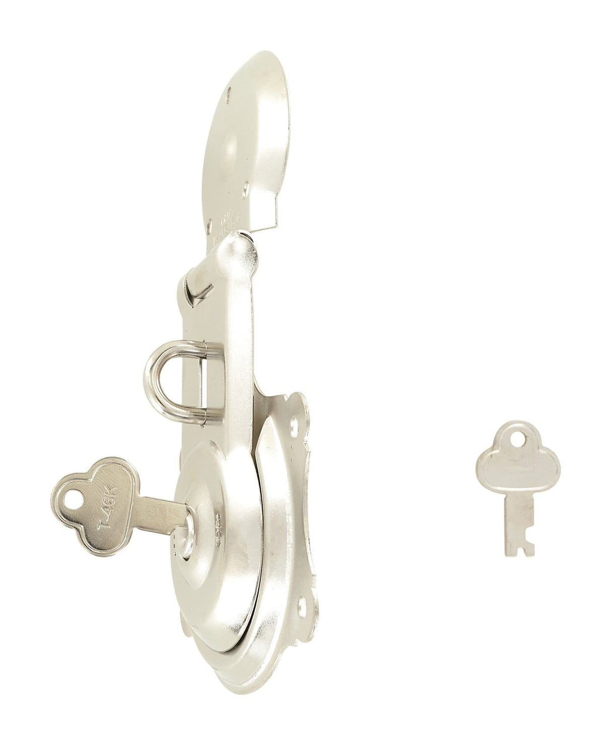 3 1/2" Nickel, Trunk Lock, Steel, #G-1-NP – Weaver Leather Supply