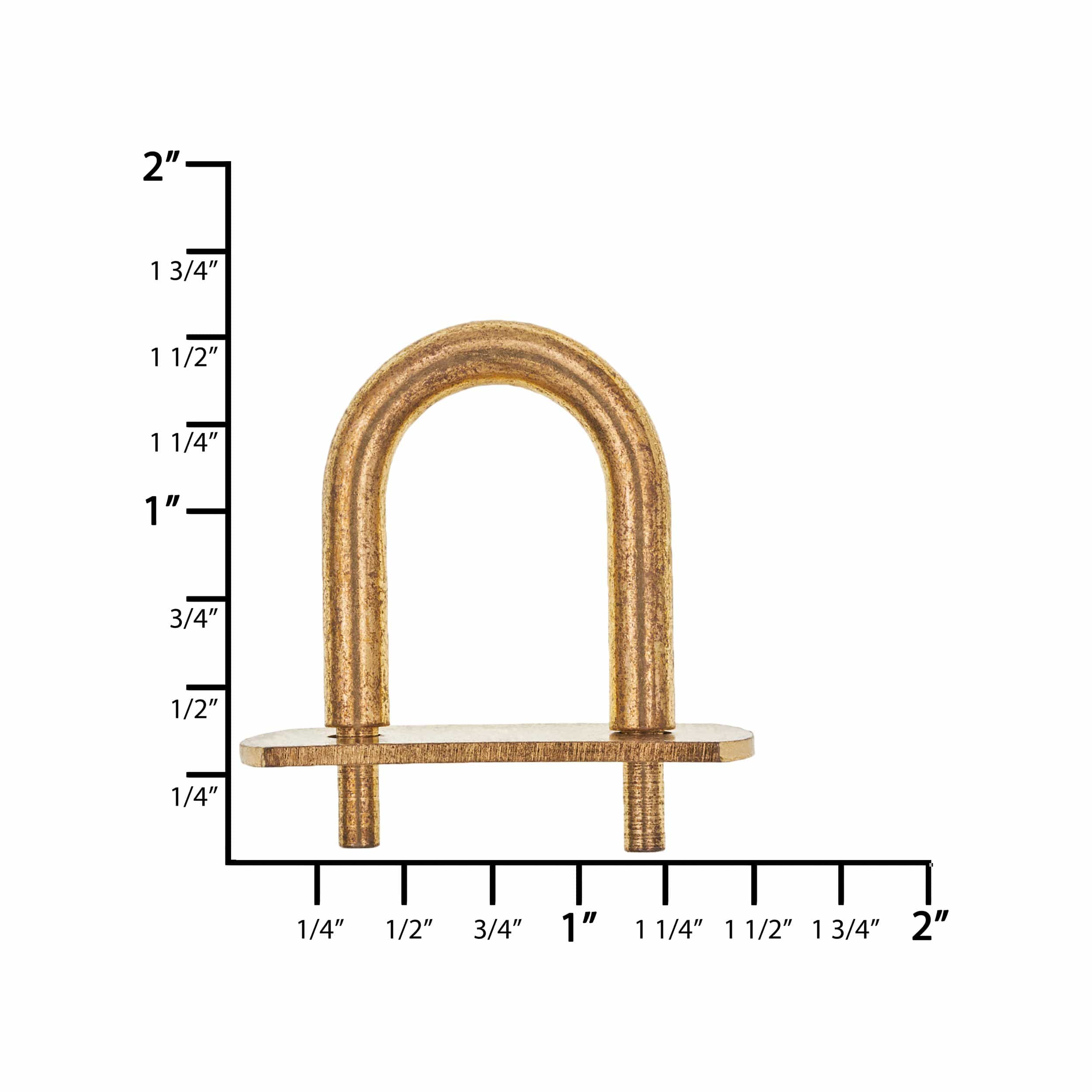 5/8" Gold, Padlock Keeper, Steel, #L-1911