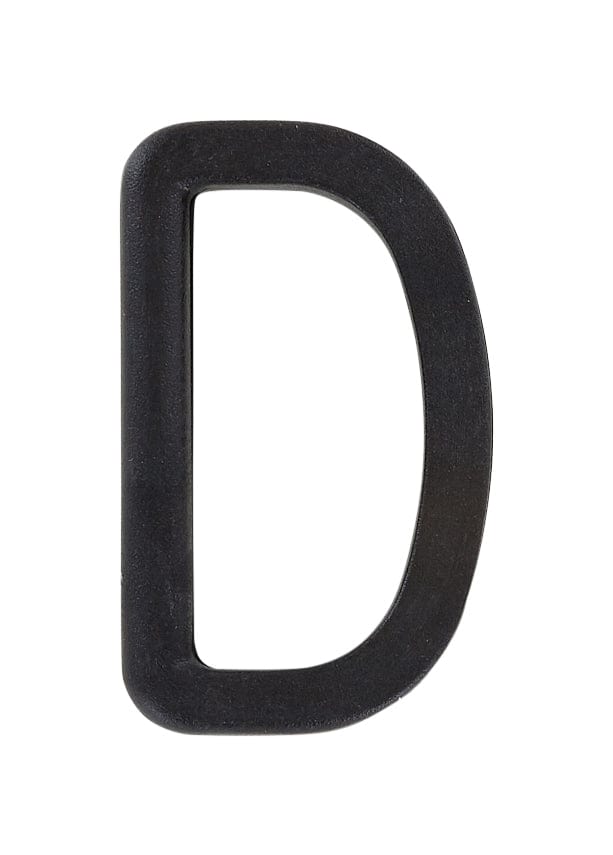 1 1/2" Black, Solid D Ring, Plastic, #DR-1-1-2 – Weaver Leather Supply