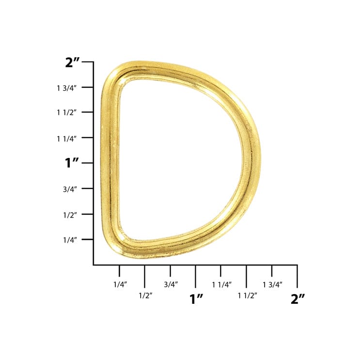 1 1/2" Brass, Cast D-Ring, Solid Brass, #P-1340 – Weaver Leather Supply