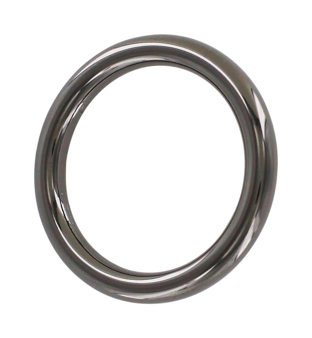 1 1/2" Shiny Gunmetal, Cast Round Ring, Zinc Alloy, #P-2772-GUNM ...