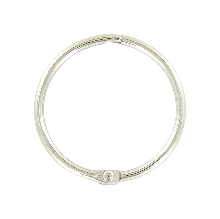 1 1/2" Nickel, Hinged Binder Ring, Steel, #L-3147 – Weaver Leather Supply